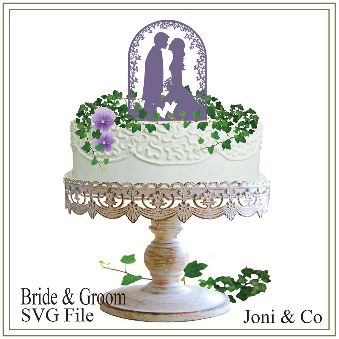 Wedding SVG Bride and Groom Svg Wedding Cake Topper Download - Etsy