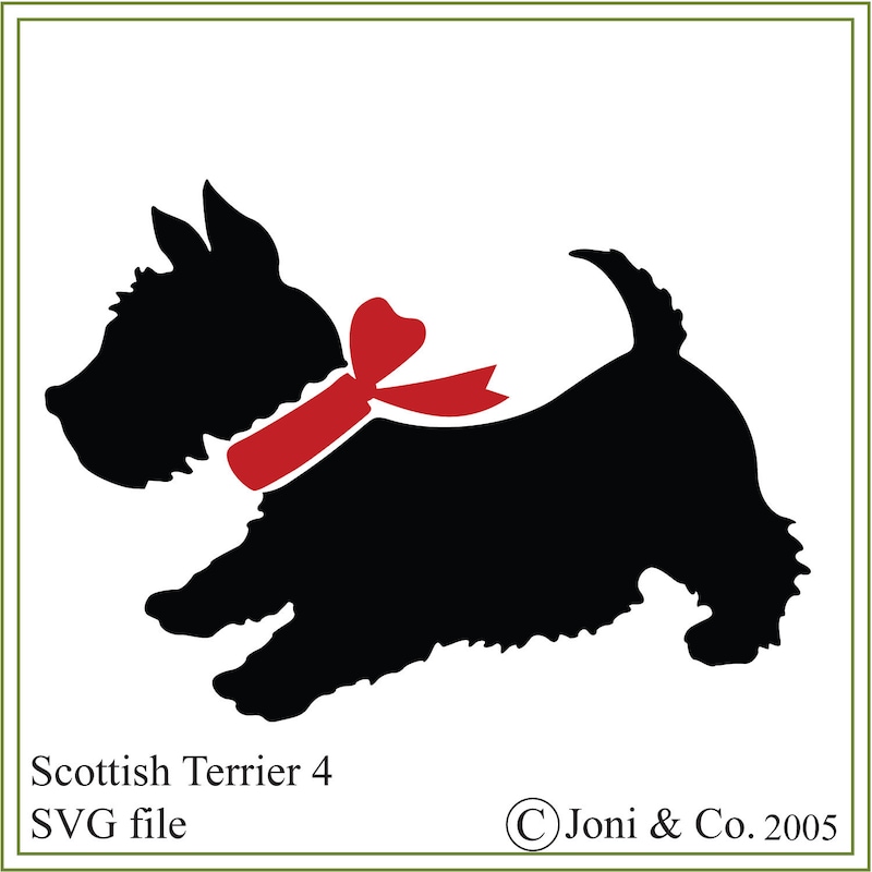 Scottie Dog Silhouette - Etsy