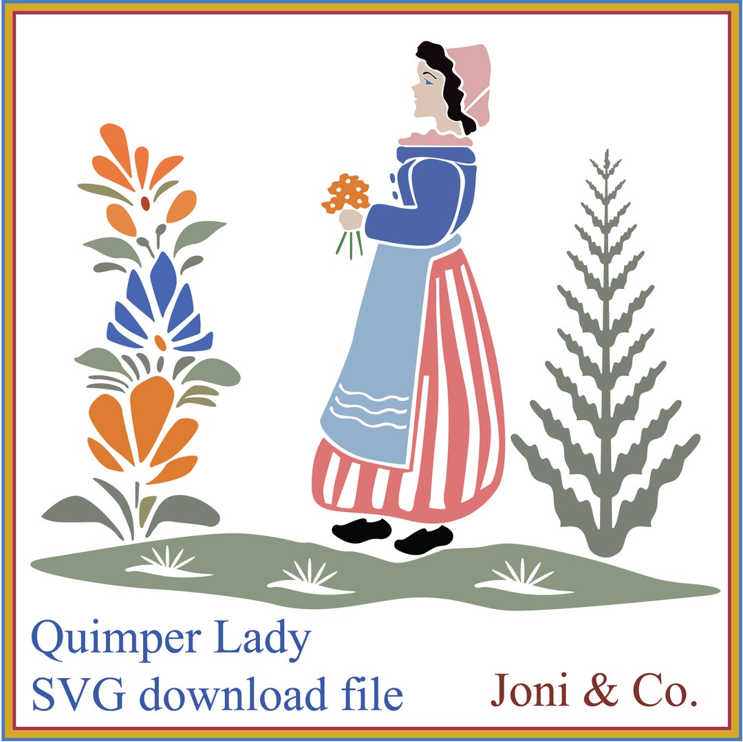 French Country SVG File, Folk Art, France, Provincial, Flowers, Cutting ...