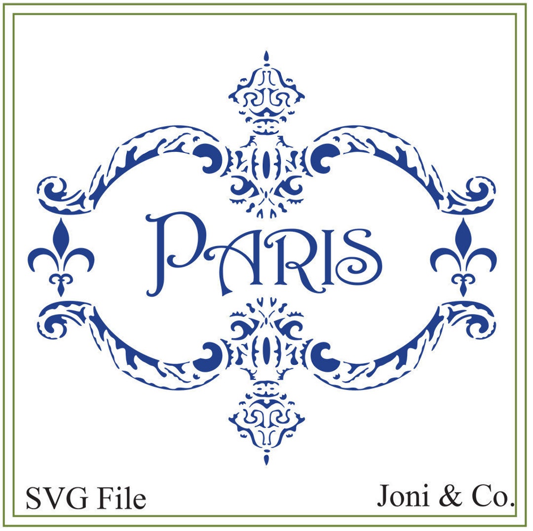 Paris Svg, French Cutting File, Use for Iron on Transfers, Printable ...