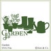 Garden Svg Illustrated Garden Word Svg Iron on Transfer Svg | Etsy