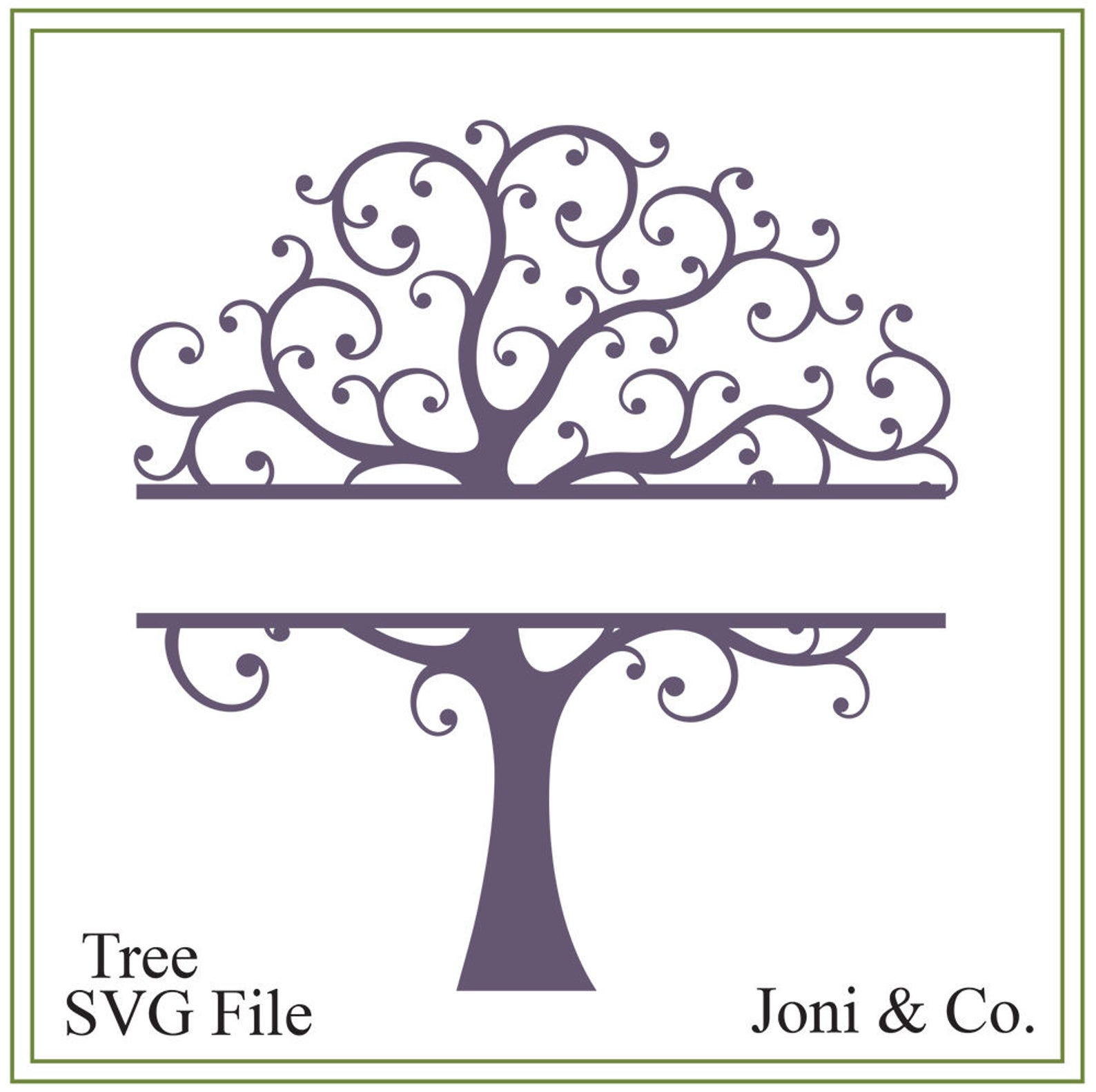 Tree Svg, Tree of Life Svg, Split Tree Svg, Nature Svg, Family Tree Svg ...