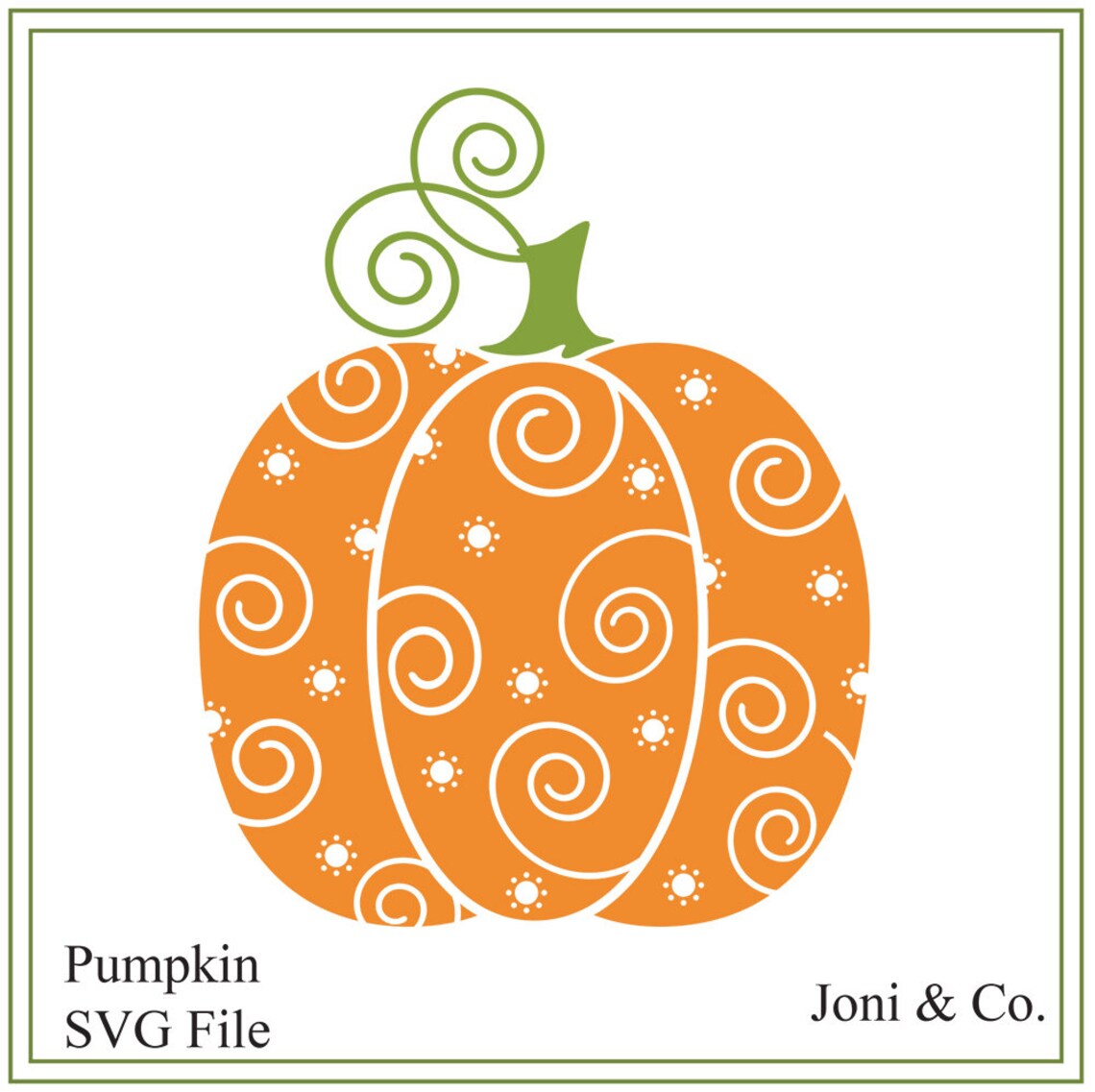 Pumpkin SVG Halloween Pumpkin Svg Autumn Illustration Svg - Etsy