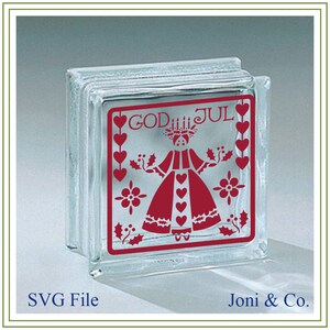 Lucia Glass Block SVG File, Scandinavian, Lucia, Svg Glass Block SVG ...