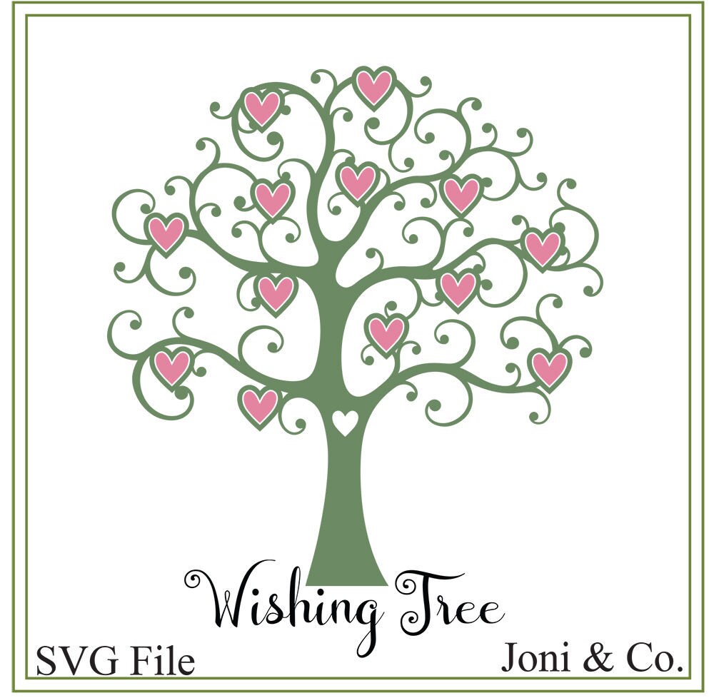 Tree Svg Wishing Tree Svg Wedding Svg Nature Svg Rustic - Etsy UK