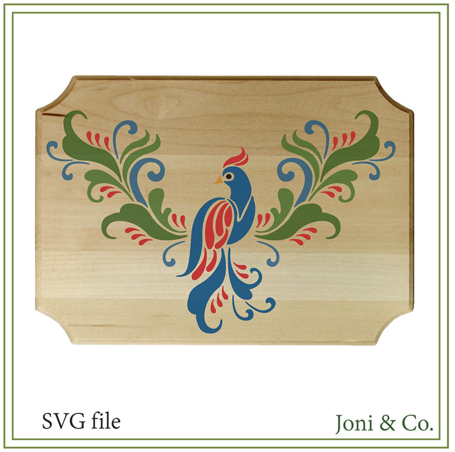 Scandinavian SVG File Rosemaling Swedish Folk Art Svg Vinyl - Etsy