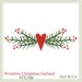 Primitive Christmas Svg Primitive Garland Svgchristmas | Etsy