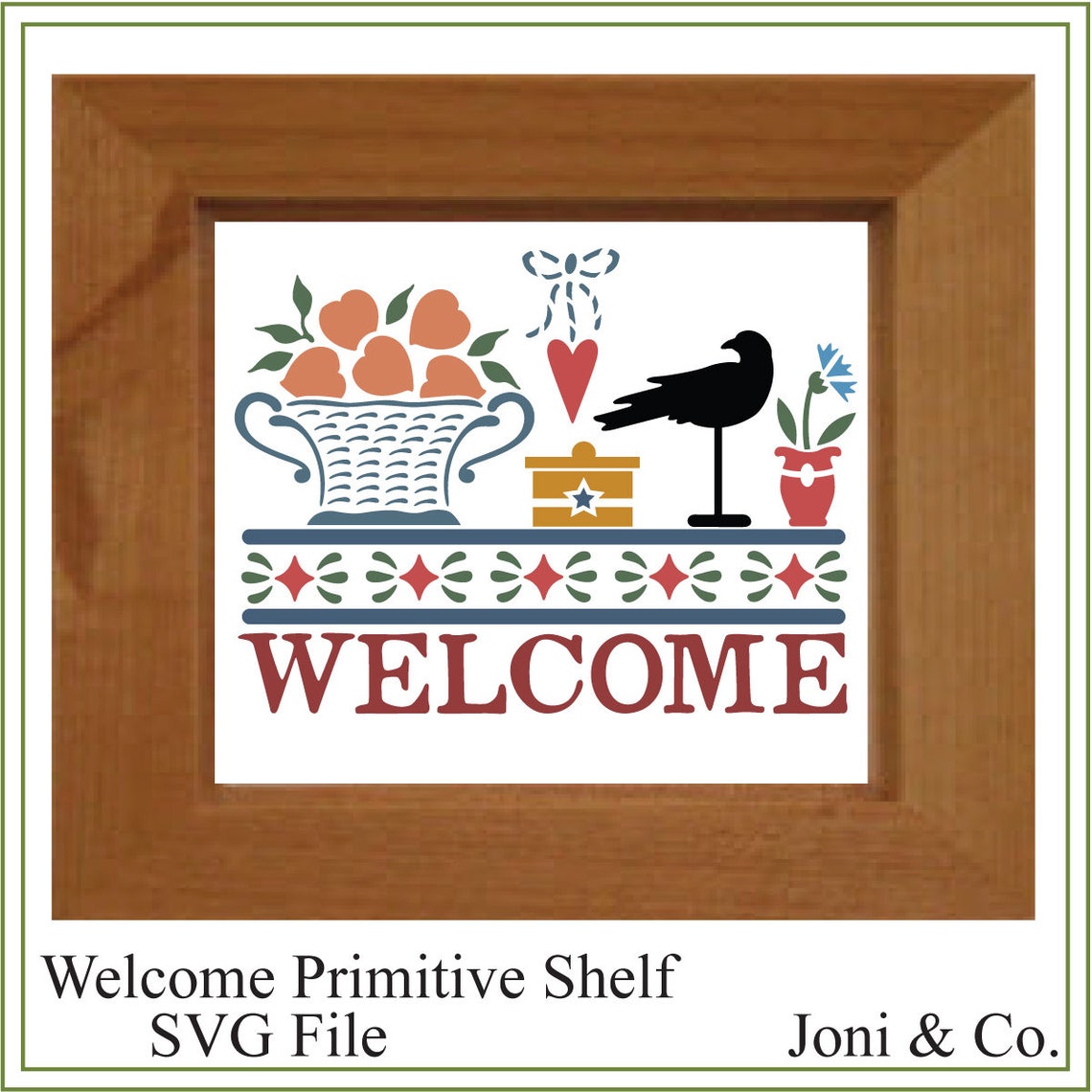 Welcome Svg Welcome Primitive Sign SVG File Download SVG - Etsy