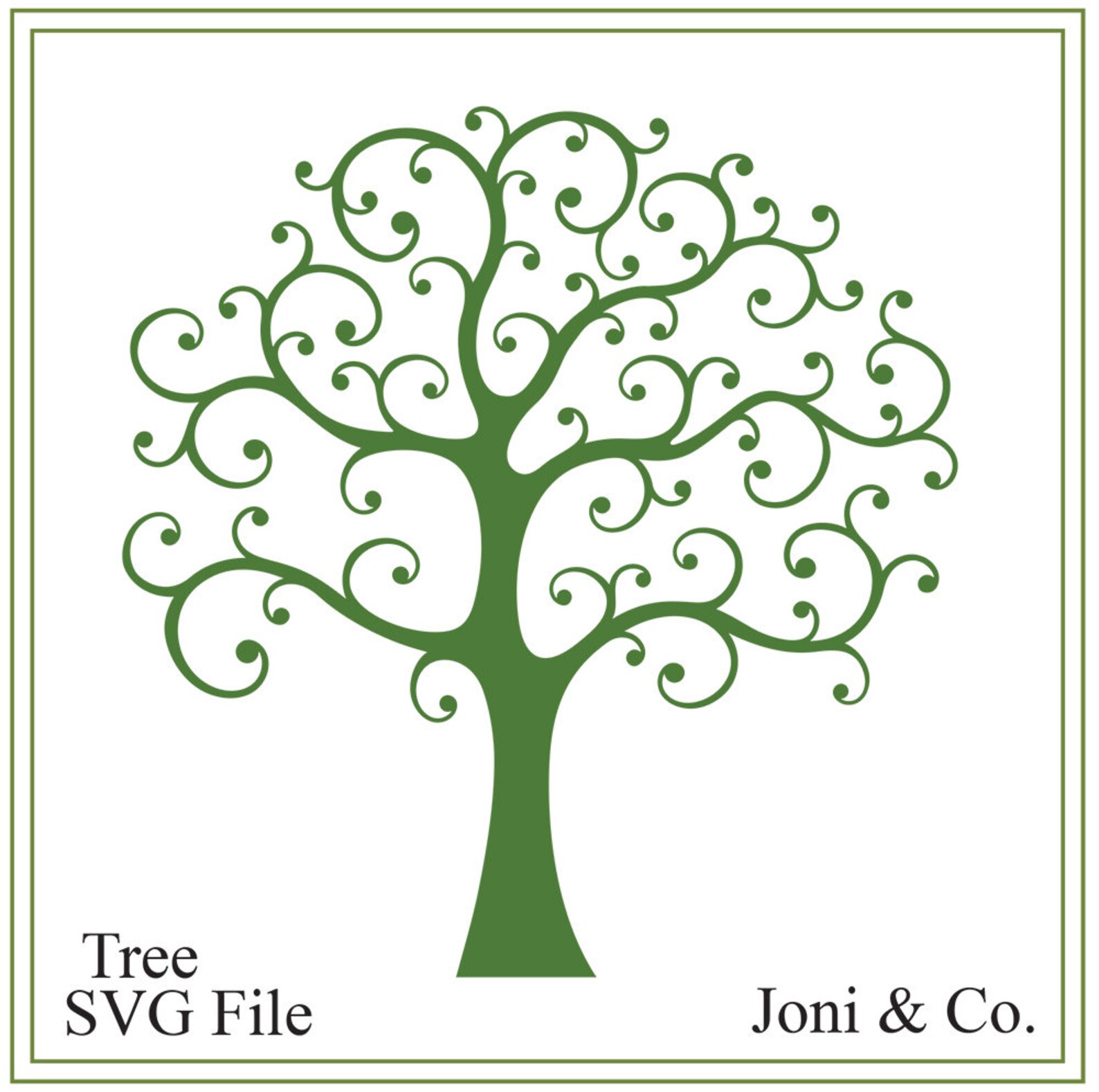 Tree Svg, Whimsical Tree Svg, Wedding Svg, Nature Svg, Family Tree Svg ...