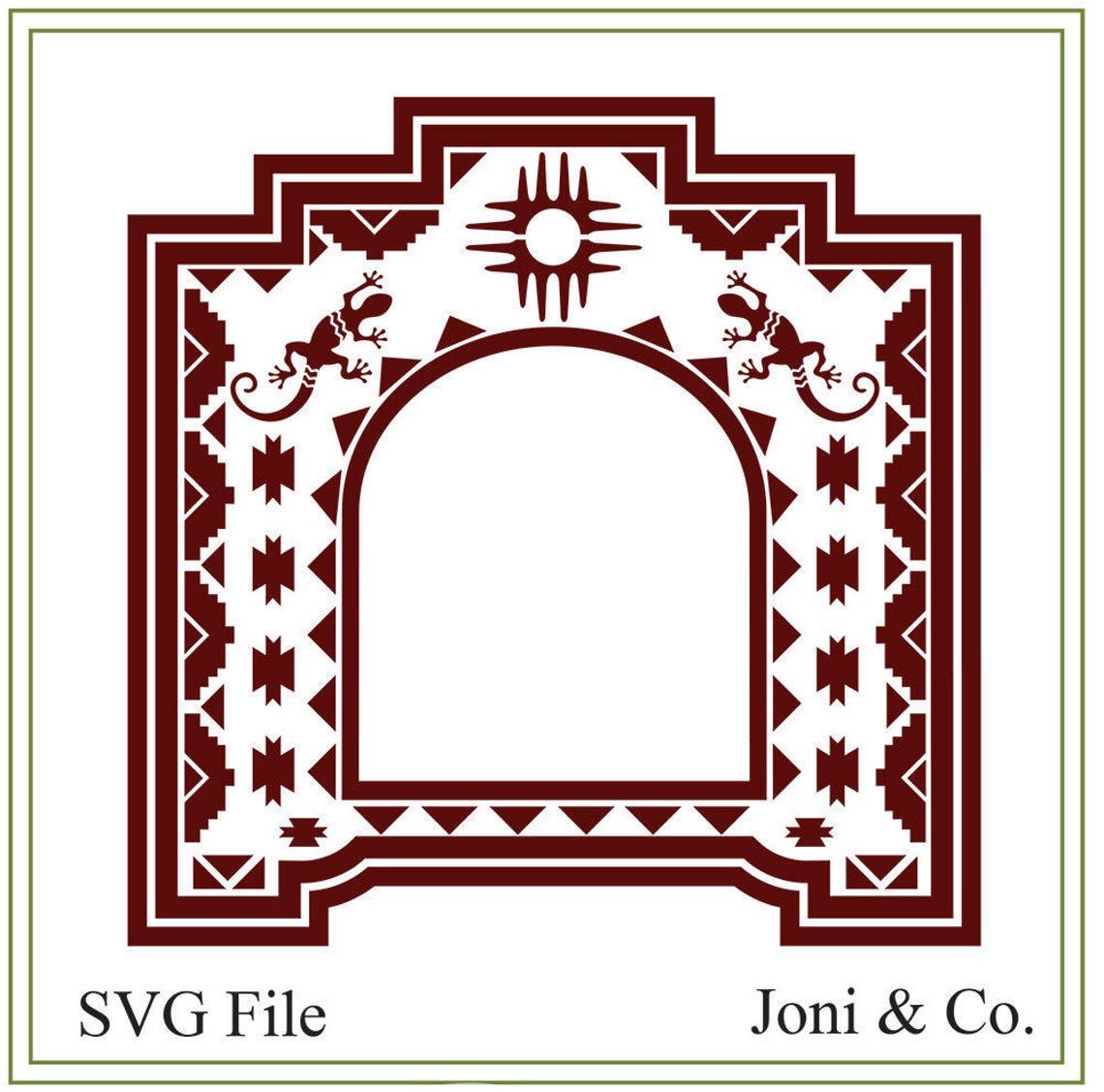 Southwest Frame Svg Personal Shrine Southwest Mexican Svg | Etsy