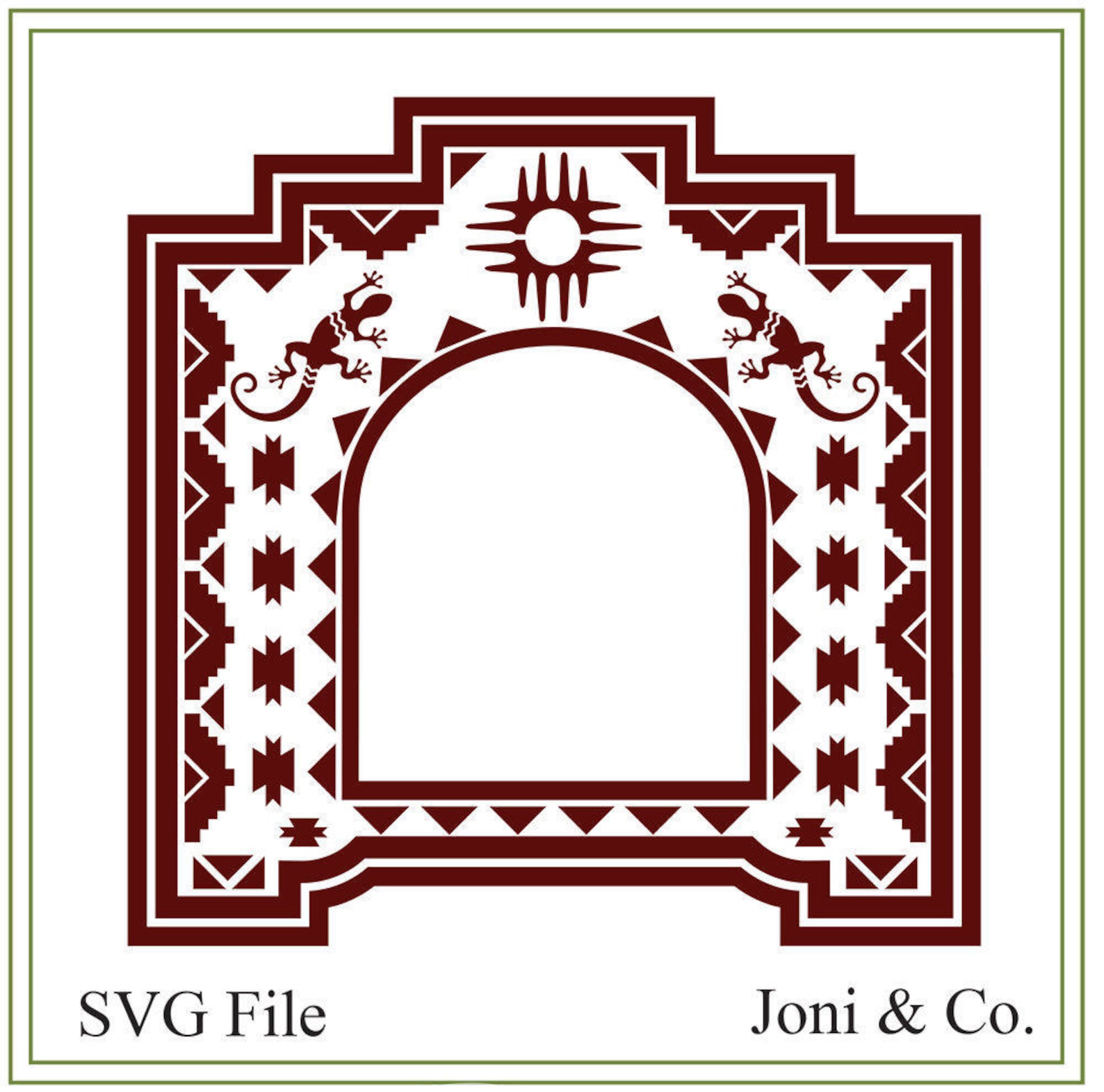 Southwest Frame Svg Personal Shrine Southwest Mexican Svg | Etsy