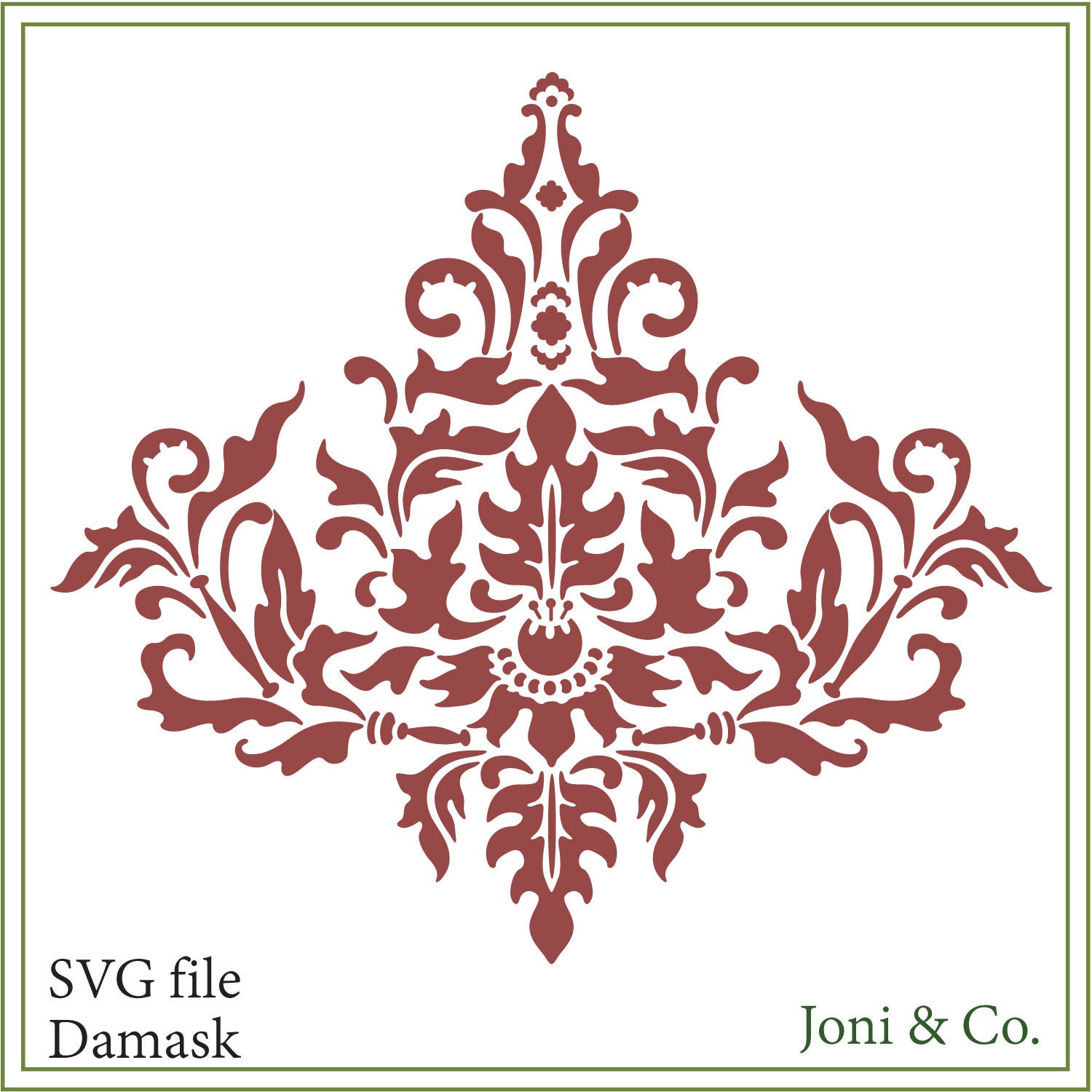 Damask Svg Damask Desgn Svg Weddng Svg Glass Blocks Iron | Etsy