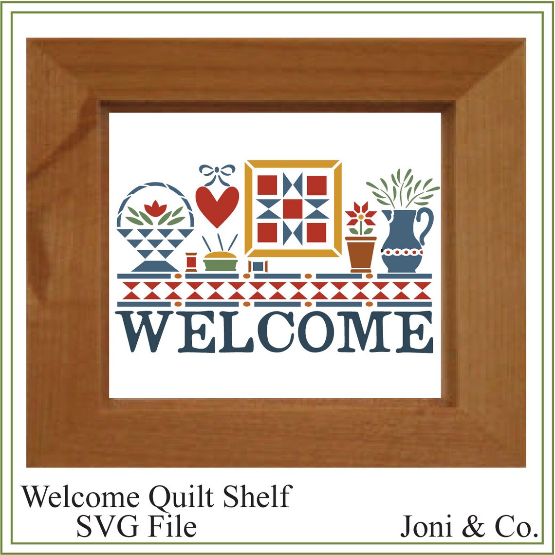 Welcome Svg Welcome Quilt Sign SVG File Download SVG Quilt - Etsy