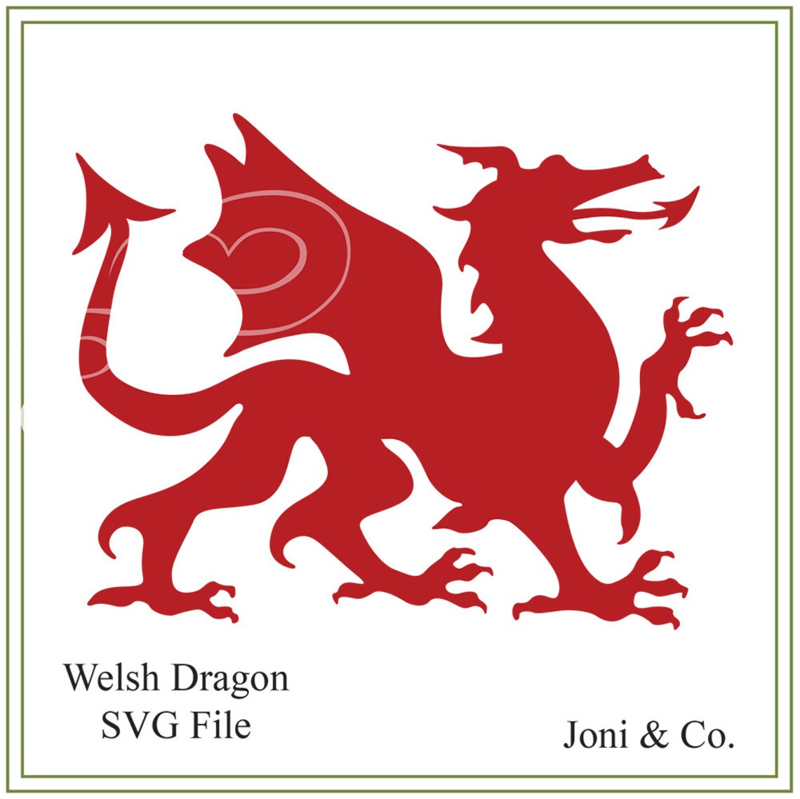 Welsh Dragon SVG, Dragon Svg Cut File, SVG, Celtic Glass Block Design ...