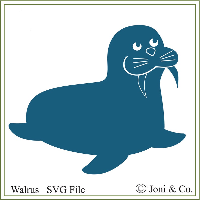 Walrus SVG Walrus Baby SVG Baby Animals Greeting Cards - Etsy