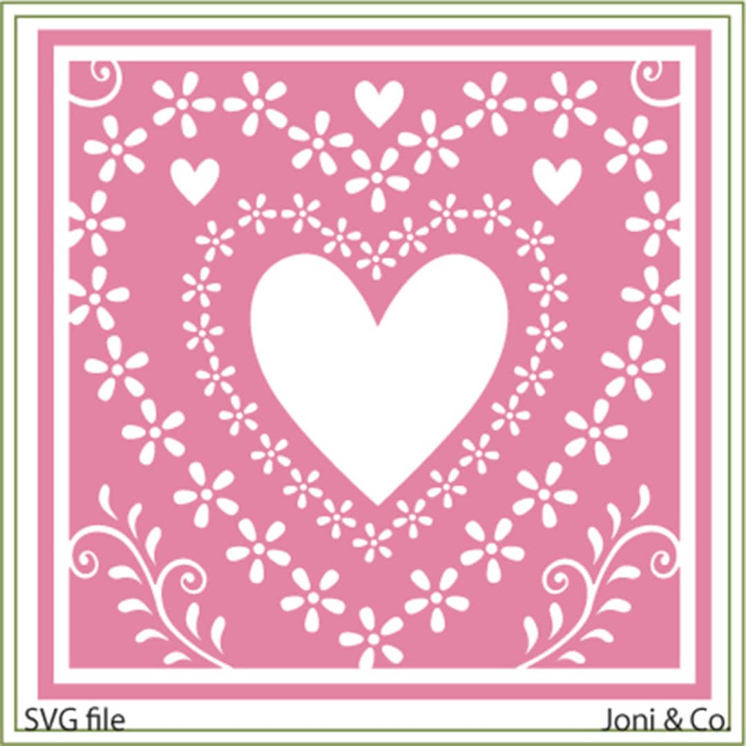 Heart SVG, Glass Block SVG, Valentine, Wedding, Vinyl Cutting, Paper ...