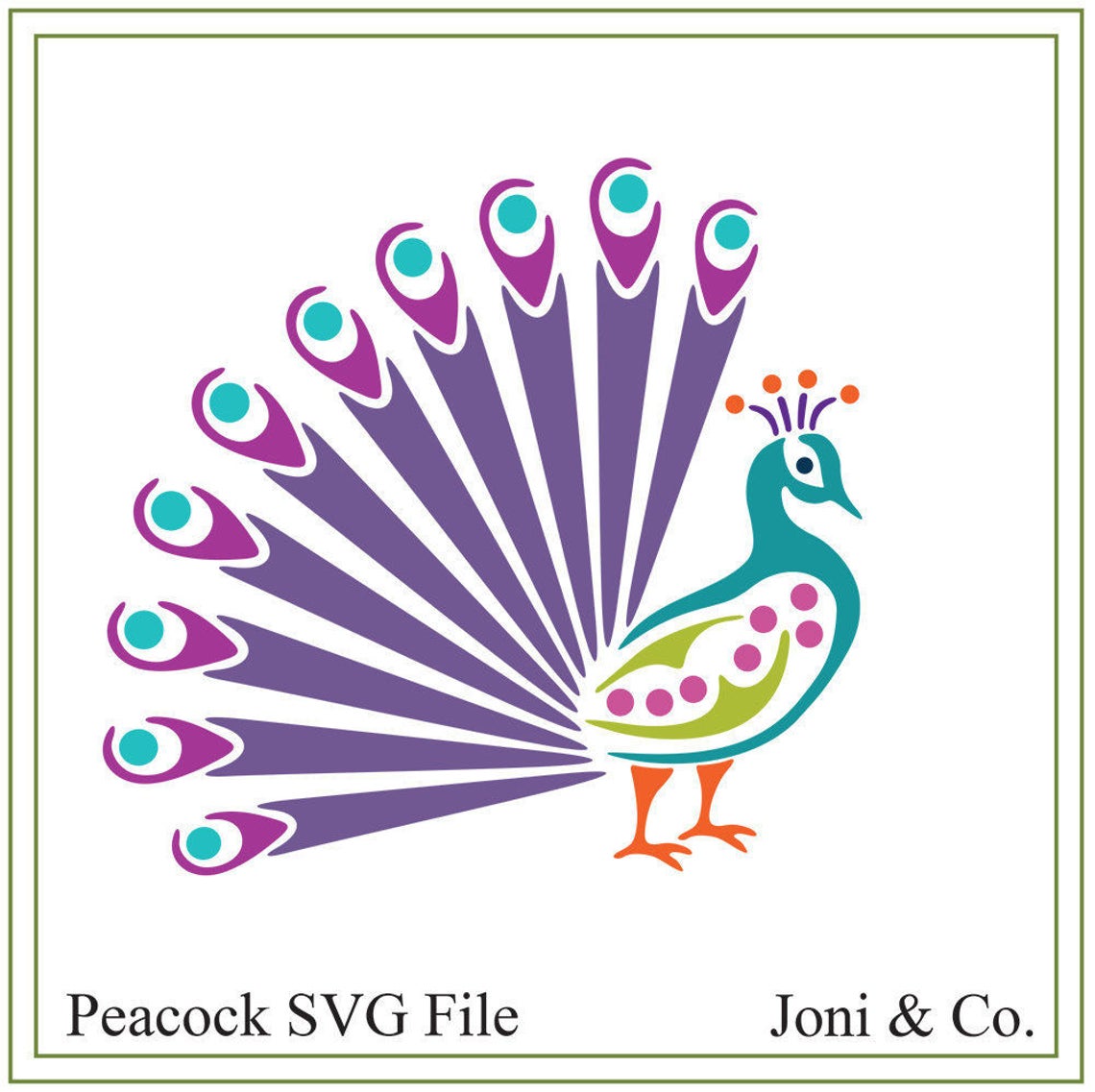 Peacock SVG Peacock Cutting File Digital Peacock Vinyl - Etsy