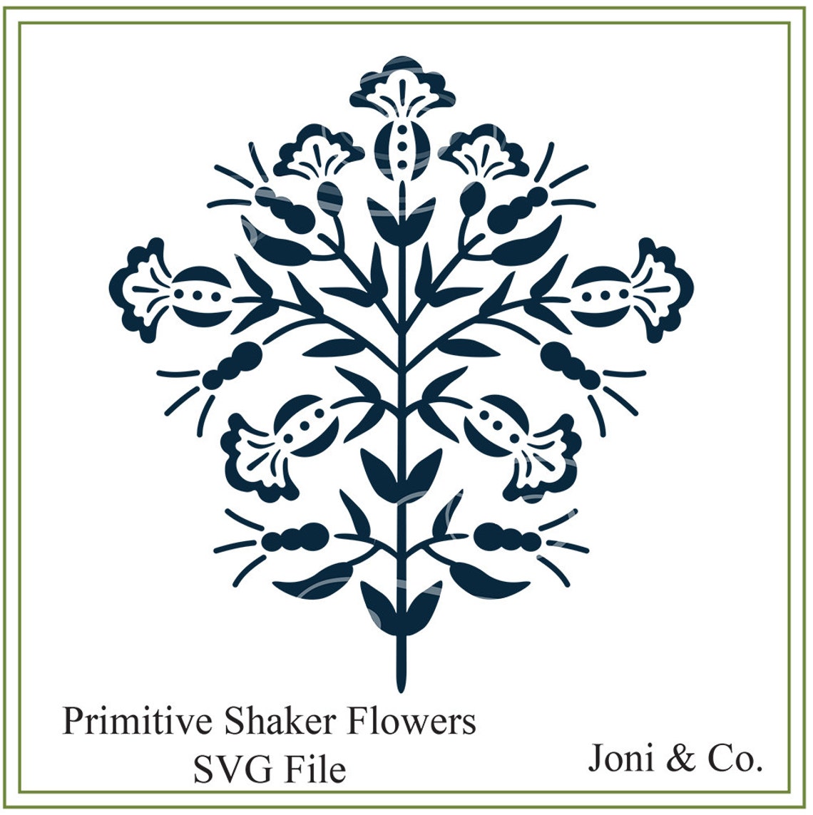 Primitive SVG File Download Primitive Flowers SVG Shaker - Etsy