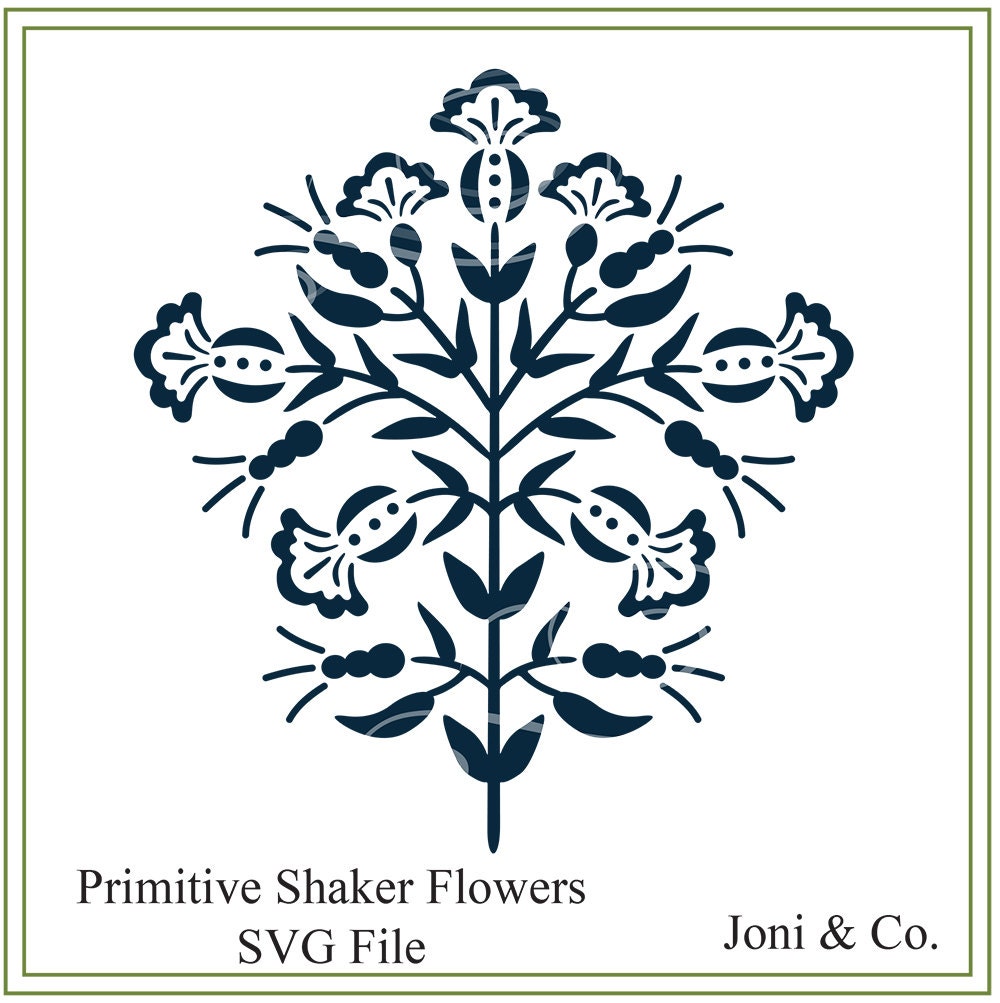 Primitive SVG File Download Primitive Flowers SVG Shaker - Etsy