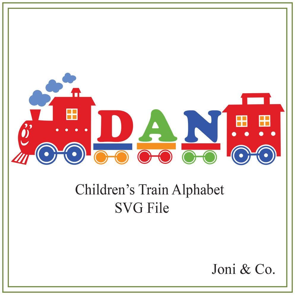 Train Alphabet SVG file Childrens alphabet Kids alphabet | Etsy