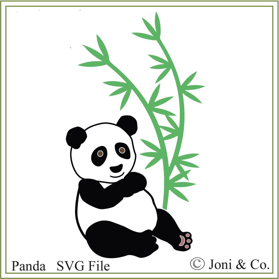Panda SVG, Baby Panda SVG, Baby Animals, Greeting Cards, Printable ...