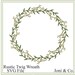 Rustic Twig Wreath SVG. Rustic Wedding SVG File, Rustic Illustration ...