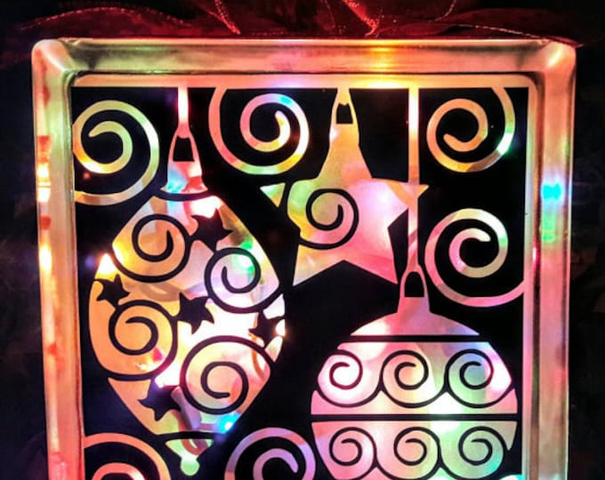 Christmas Glass Block SVG, Glass Block SVG Cut File, Glass Blocks ...