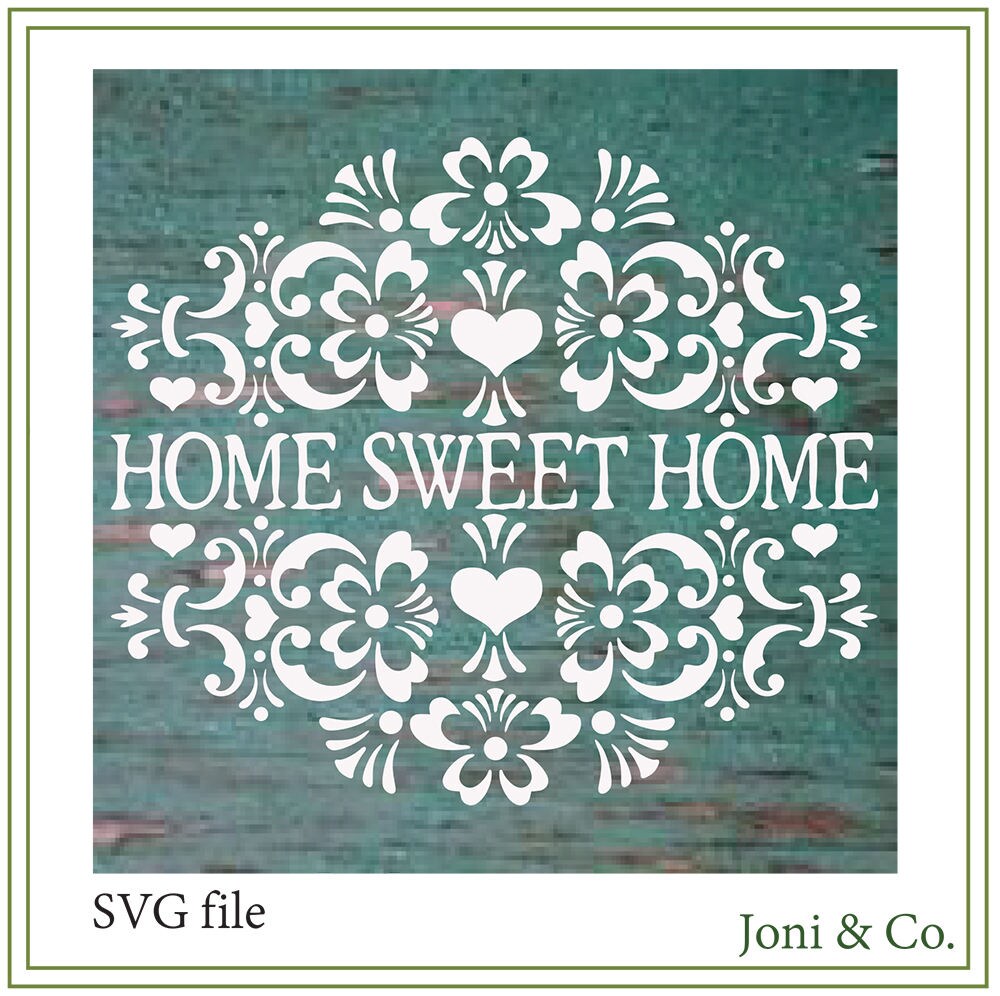 Scandinavian SVG File, Rosemaling, Swedish Folk Art Svg, Vinyl Cutting ...