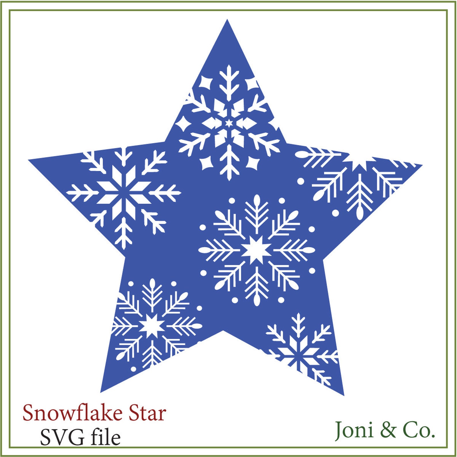 Christmas SVG Snowflake Star SVG Christmas Glass Block Svg - Etsy