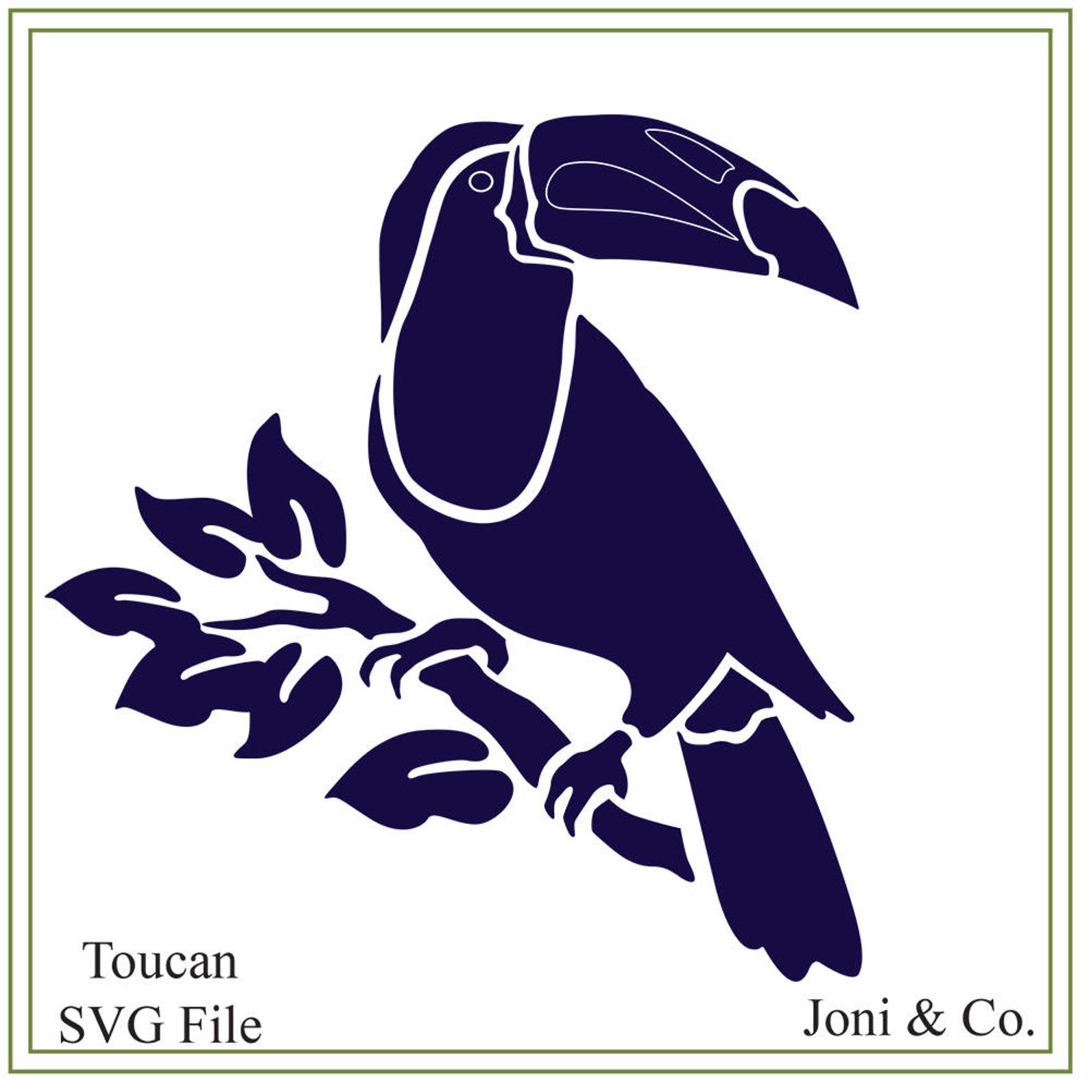 Toucan Svg, Tropical Bird Illustration, Tropical Animals SVG File ...