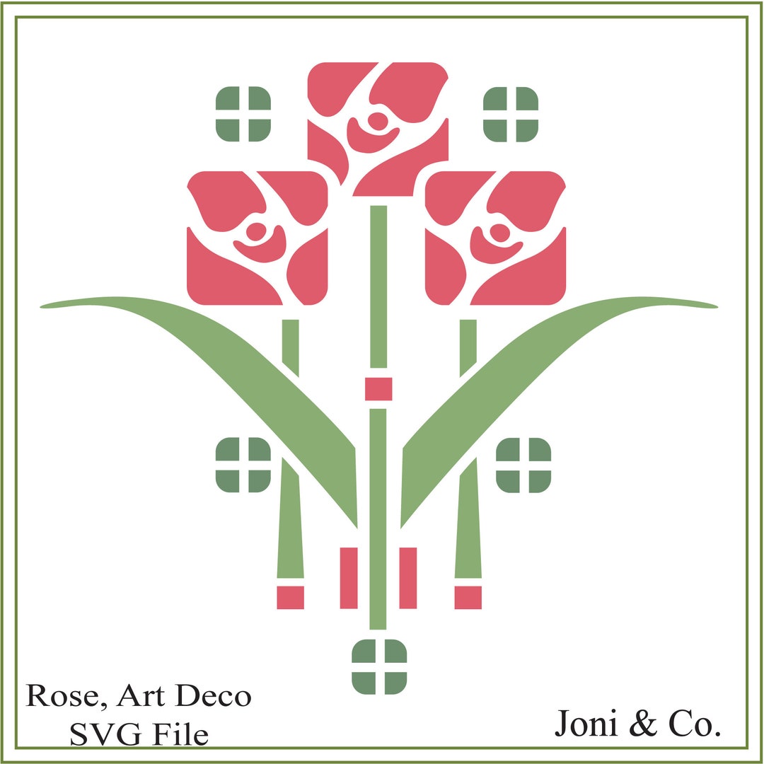 Rose Svg, Art Deco Rose Svg, Art Nouveau, Roses, Flower, Flowers ...