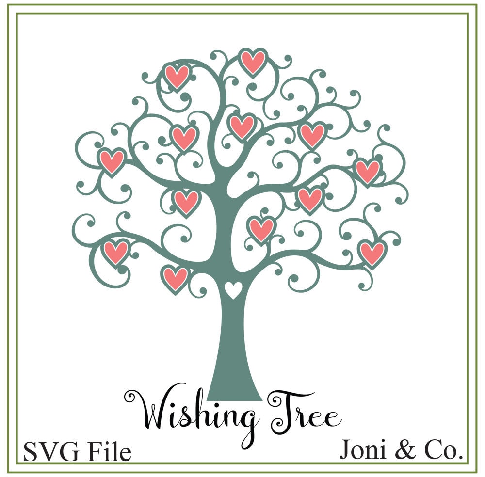 Tree Svg Wishing Tree Svg Wedding Svg Nature Svg Rustic - Etsy UK