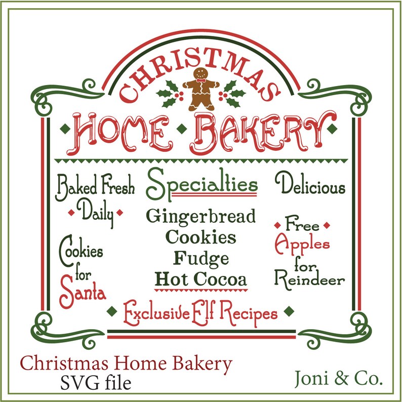 Christmas Kitchen Sign SVG, Christmas Svg, Christmas Svg Files ...
