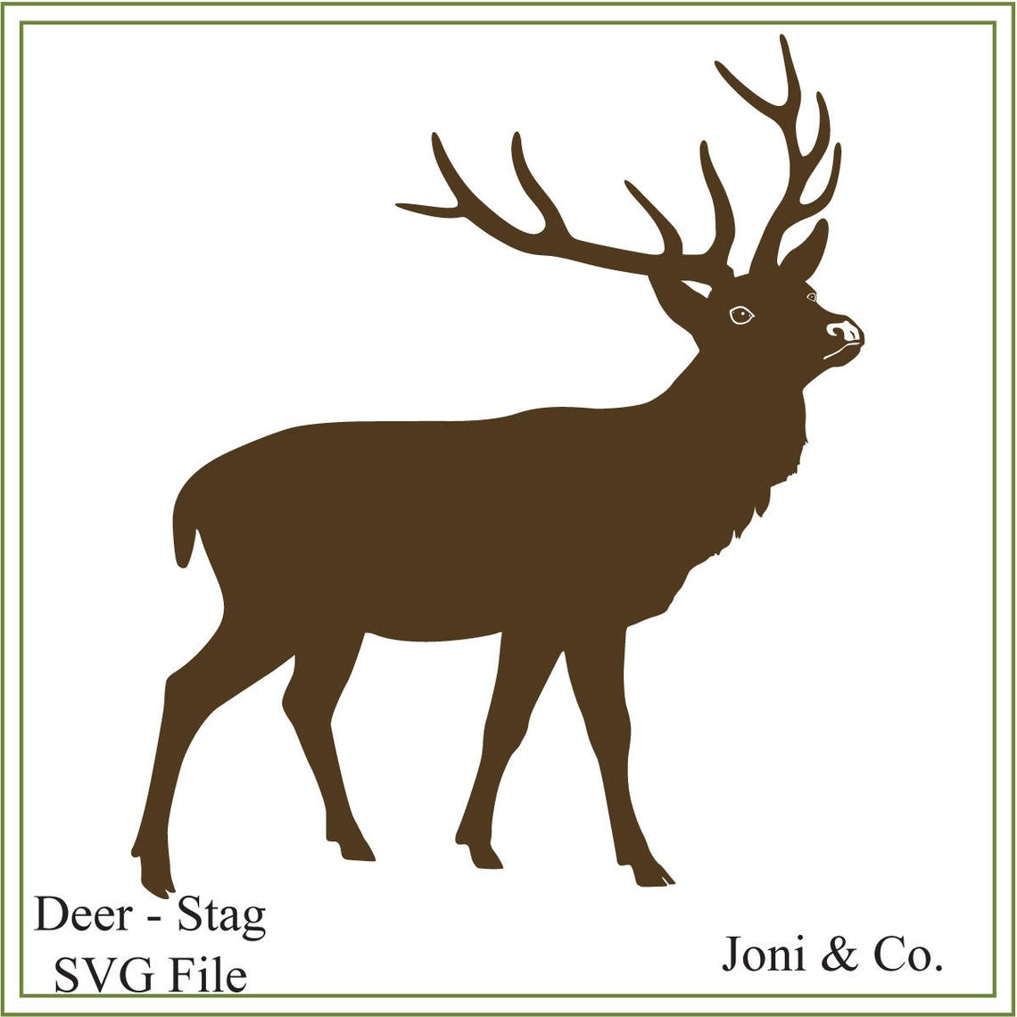 Deer Svg, Stag Svg, Wildlife Svg, Animals Svg, Printable, Vinyl, Cards ...