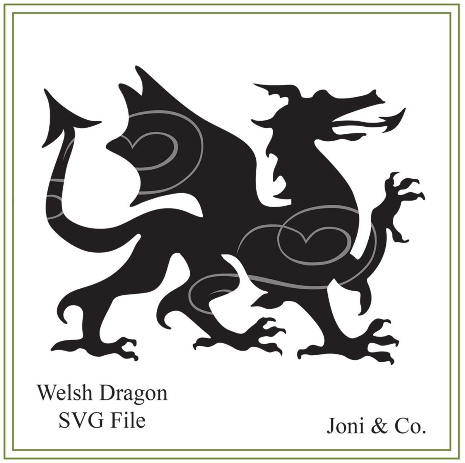 Welsh Dragon SVG, Dragon Svg Cut File, SVG, Celtic Glass Block Design ...
