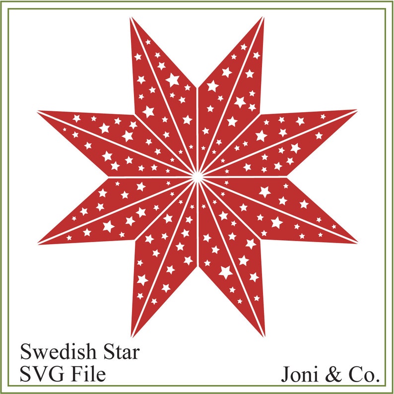 Christmas Svg, Swedish Christmas Star Svg, Christmas Star, Glass Block ...