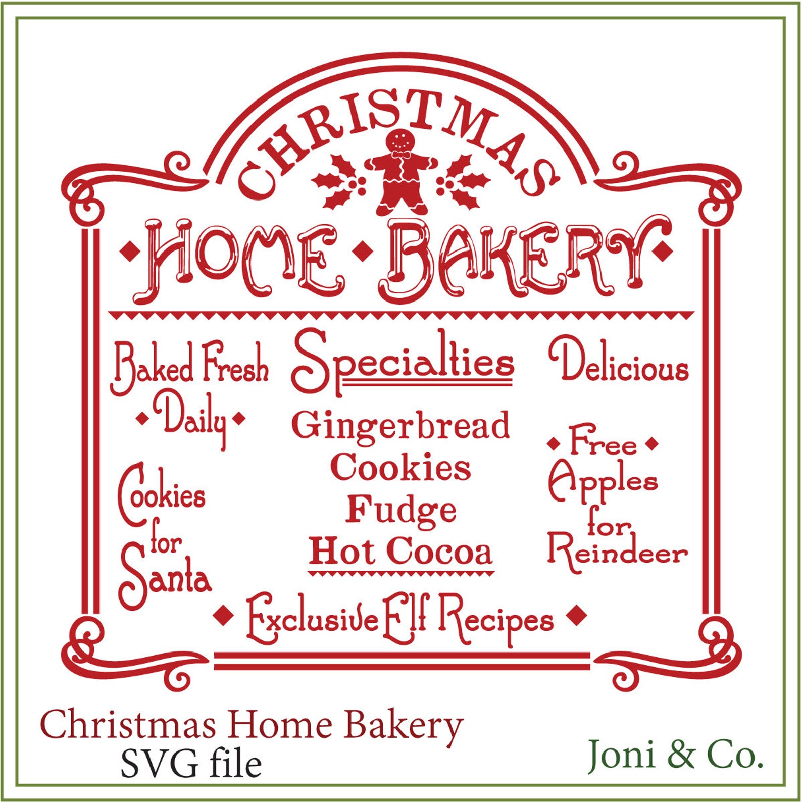 Christmas Kitchen Sign SVG, Christmas Svg, Christmas Svg Files ...
