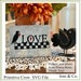 Primitive Sign, Love, Crow SVG File Download, Primitive SVG, Glass ...