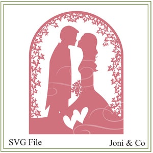 Wedding SVG, Bride and Groom Svg, Wedding Cake Topper Download Svg ...