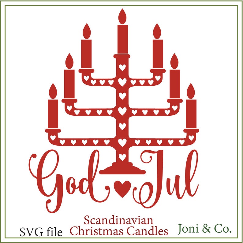 Christmas SVG Scandinavian Christmas Svg God Jul Svg - Etsy