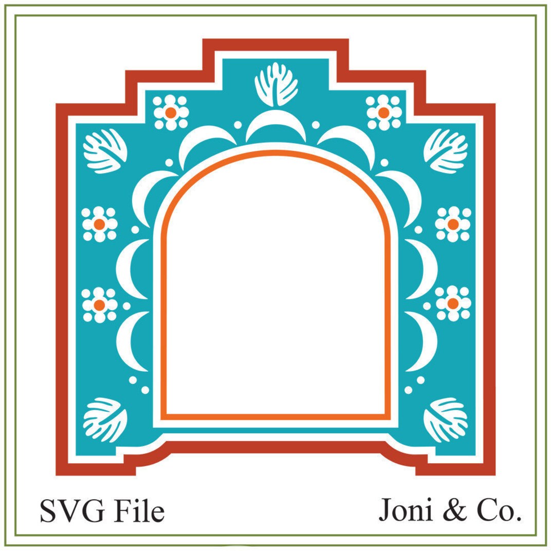 Southwest Frame Svg, Personal Shrine, Southwest, Mexican Svg File Use ...