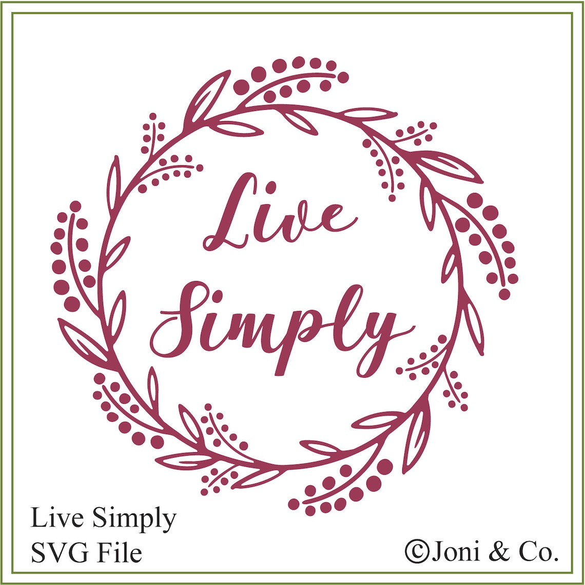Motivational SVG File Live Simply Svg Signs Glass Blocks - Etsy