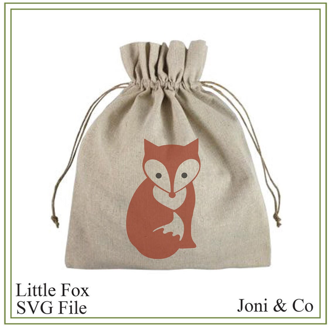 Fox SVG, Little Fox Illustration SVG, Greeting Cards, Party Invitations ...