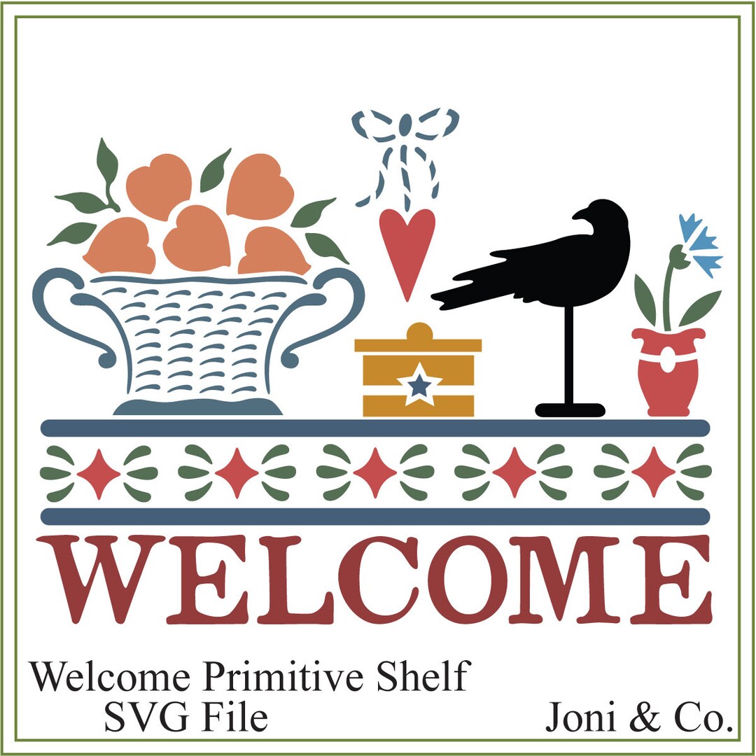 Welcome Svg, Welcome Primitive Sign SVG File, Download SVG, Primitive ...