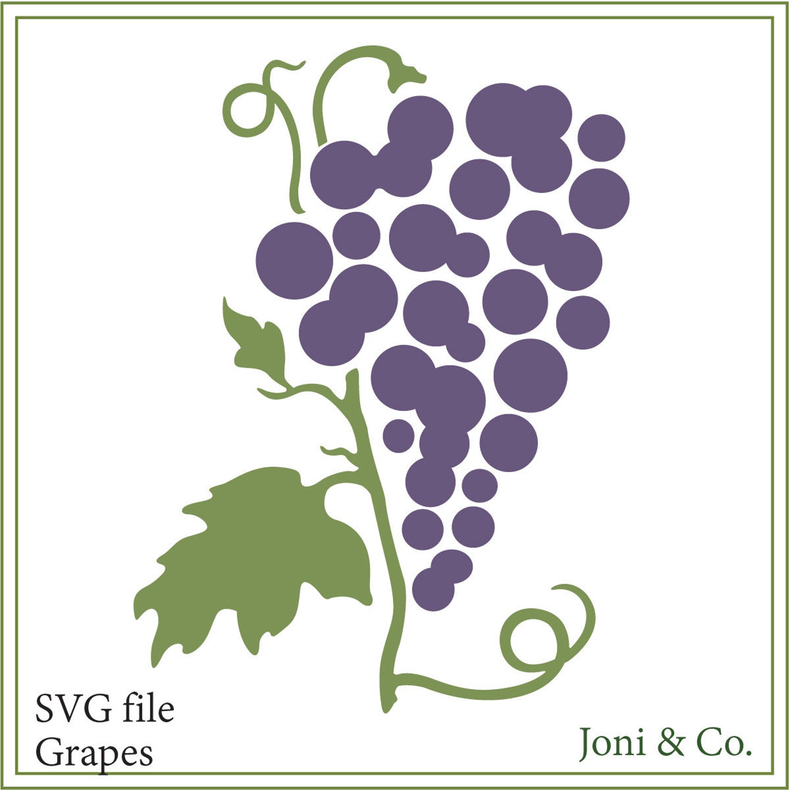 Grapes svg wine svg fruit svg garden svg grape vine | Etsy
