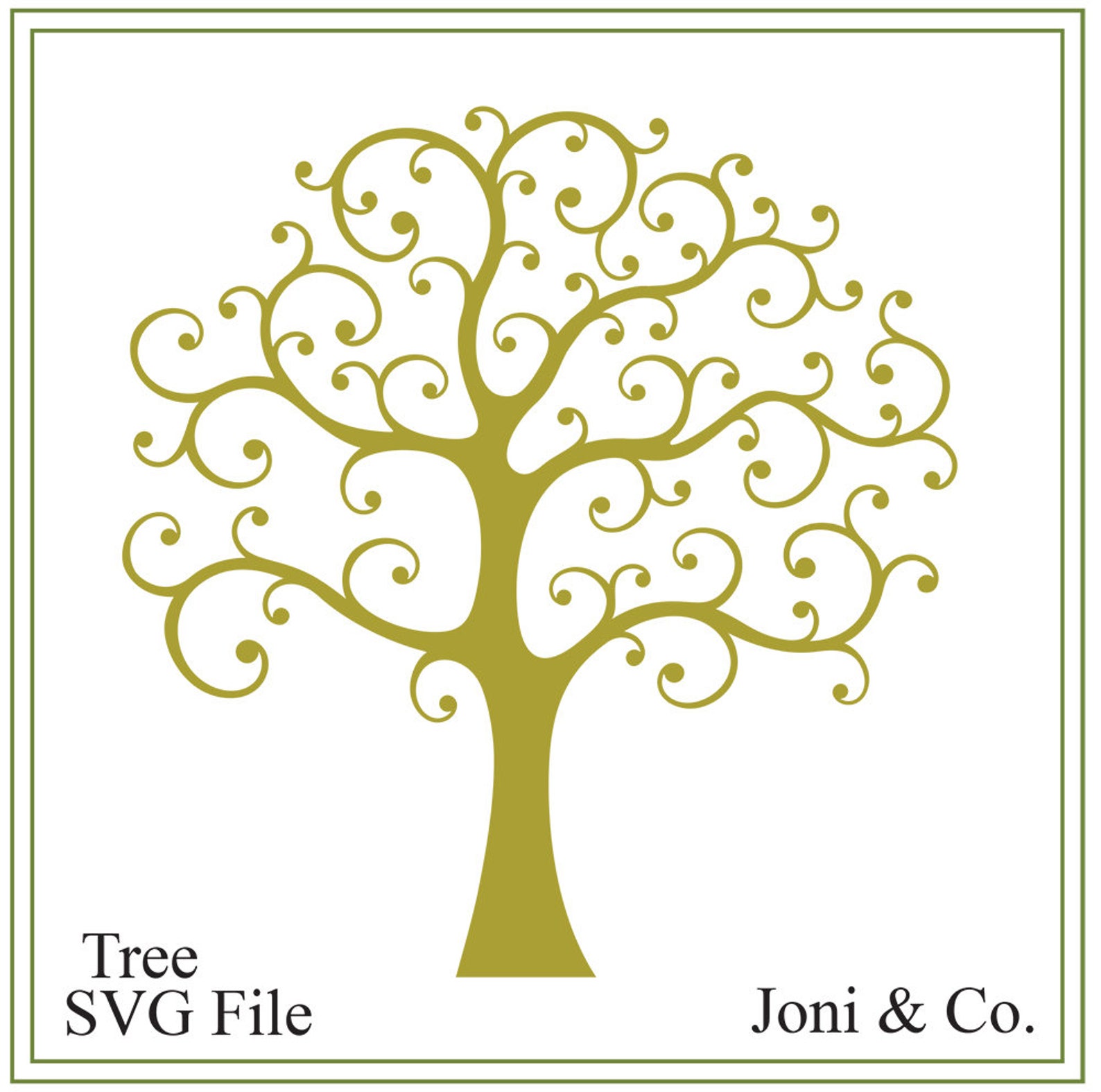 Tree Svg, Whimsical Tree Svg, Wedding Svg, Nature Svg, Family Tree Svg ...