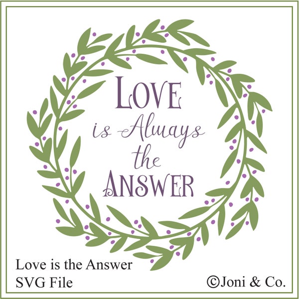 Love is the Answer - Etsy