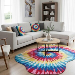 Buy Handmade NZ Soft Wool Irregular Rugs for Home Decor | Colorful ...