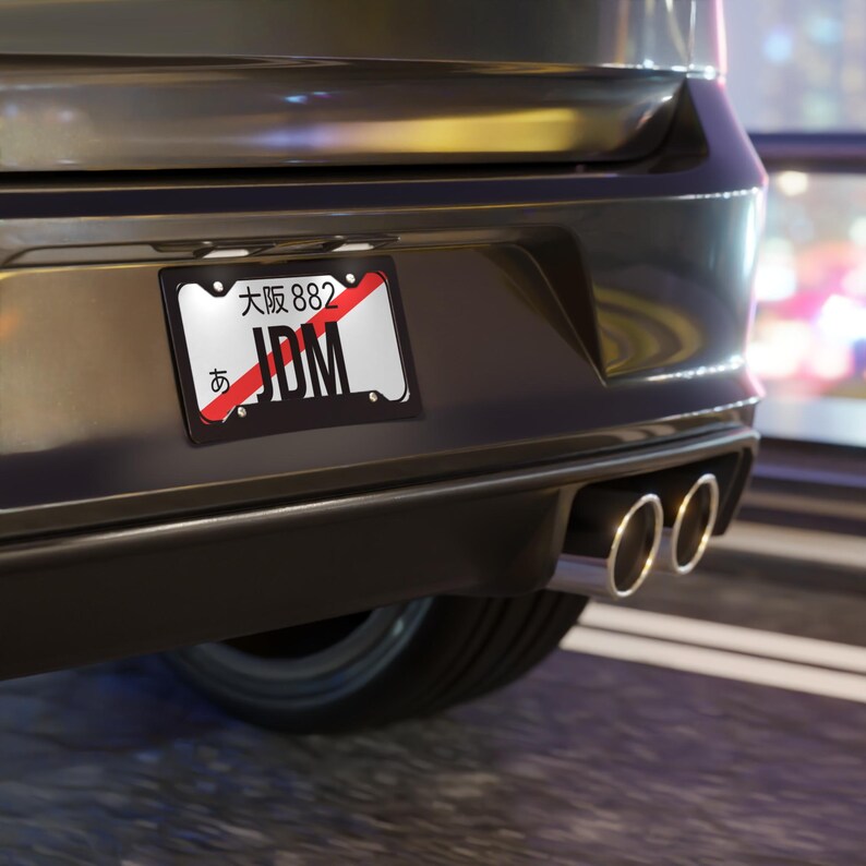 Custom JDM Aluminum Vanity Plate: Japanese License Plate Style, Garage ...