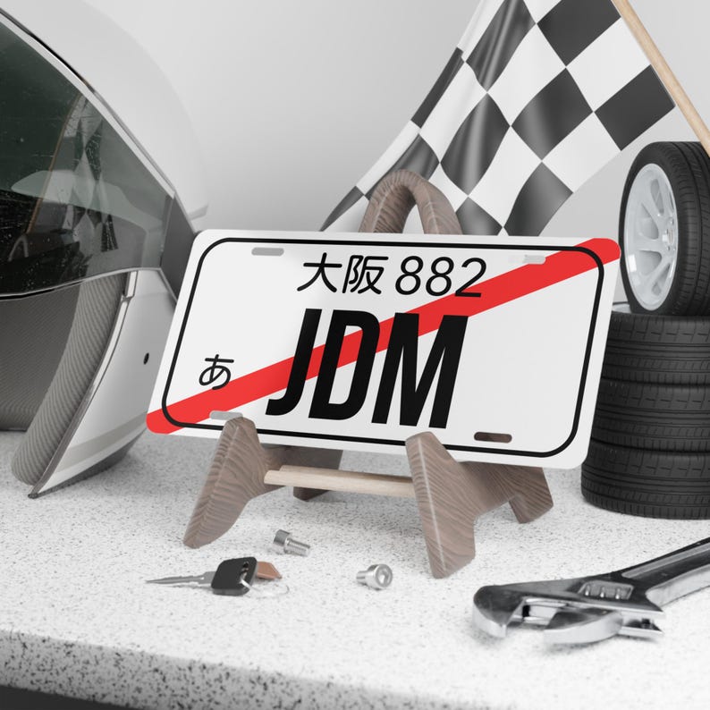 Custom JDM Aluminum Vanity Plate: Japanese License Plate Style, Garage ...